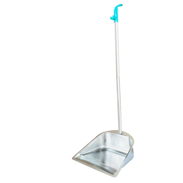Upright Dust Pan, 33.5x10.7x10.3in Stainless Steel Dustpan Long Handle ...