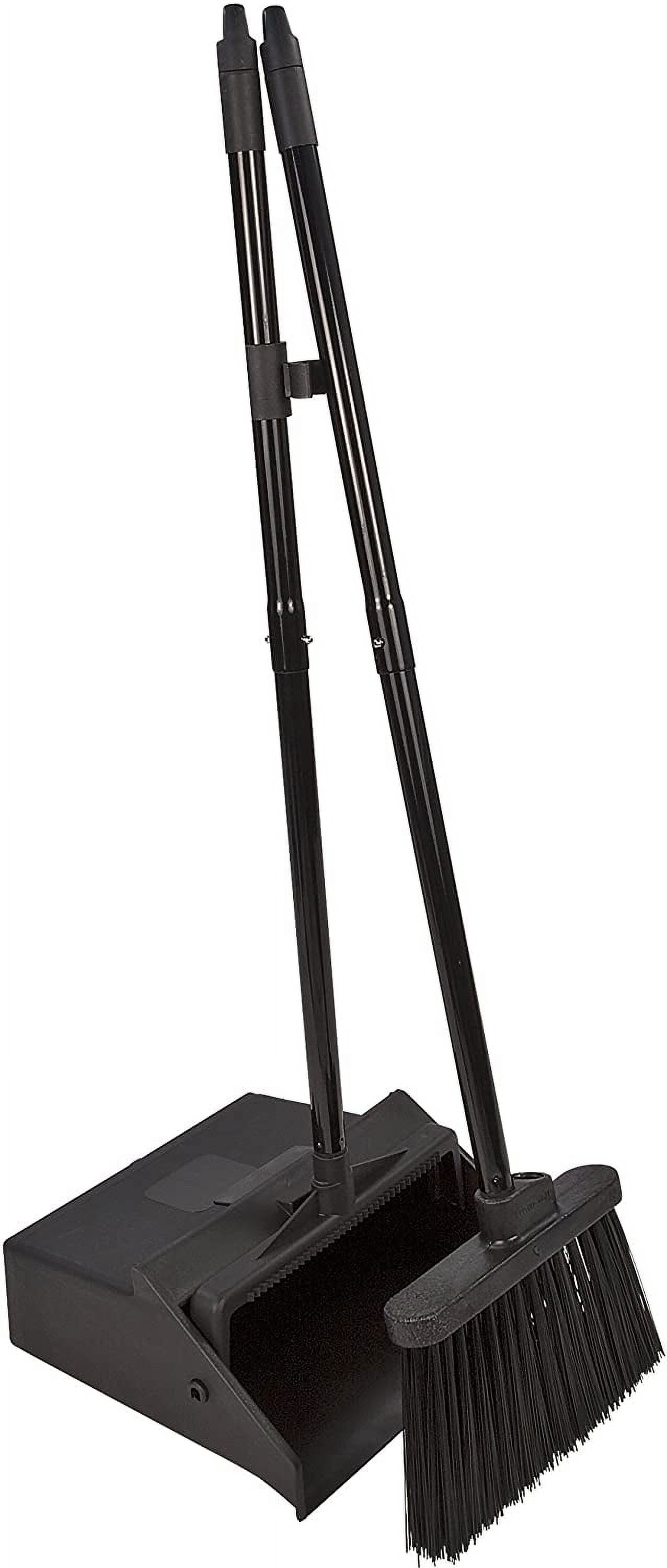 Upright Dust Pan and Broom Broom Set with Clip for Floor Cleaning ...