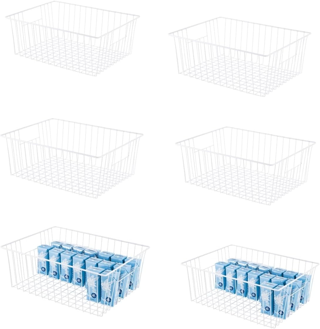 Upright Freezer Organizer Bins, Freezer Baskets for 16, 17, 21 Cu.ft ...