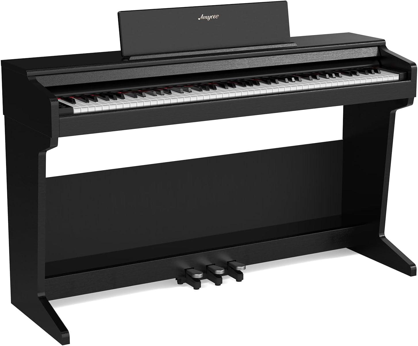 Upright Hammer Electric 88 Keys Piano Sturdy Full-Size Wooden Design ...
