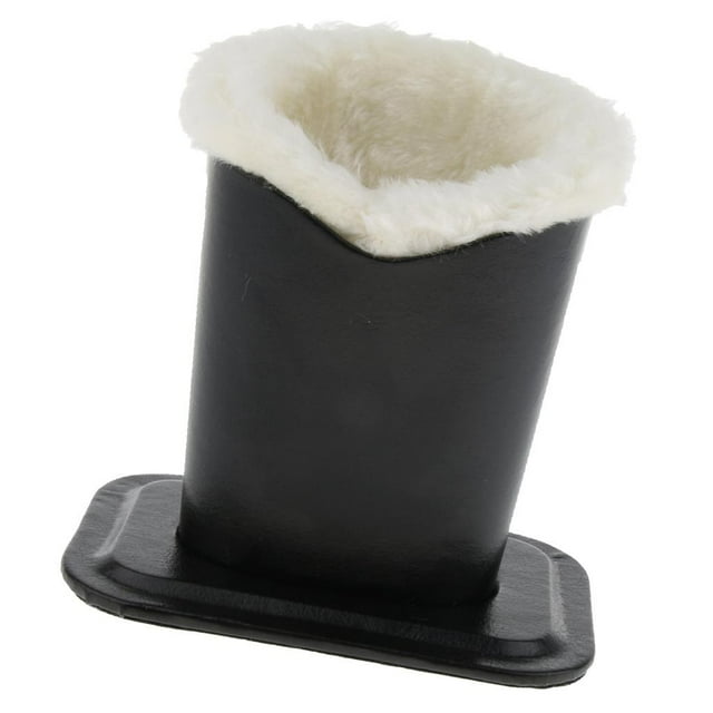 Upright PULeather Scratch Plush Lined Eyeglass Holder Stand Glasses ...