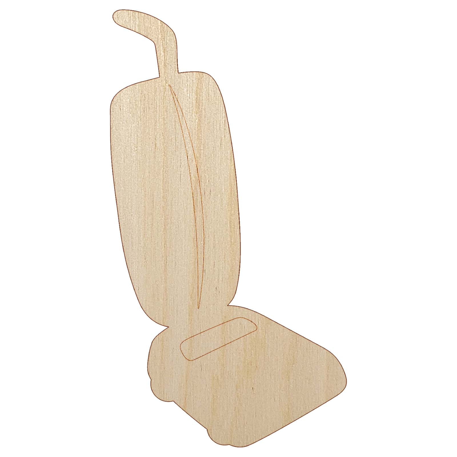 Upright Vacuum Cleaner Cleaning Wood Shape Unfinished Piece Cutout ...