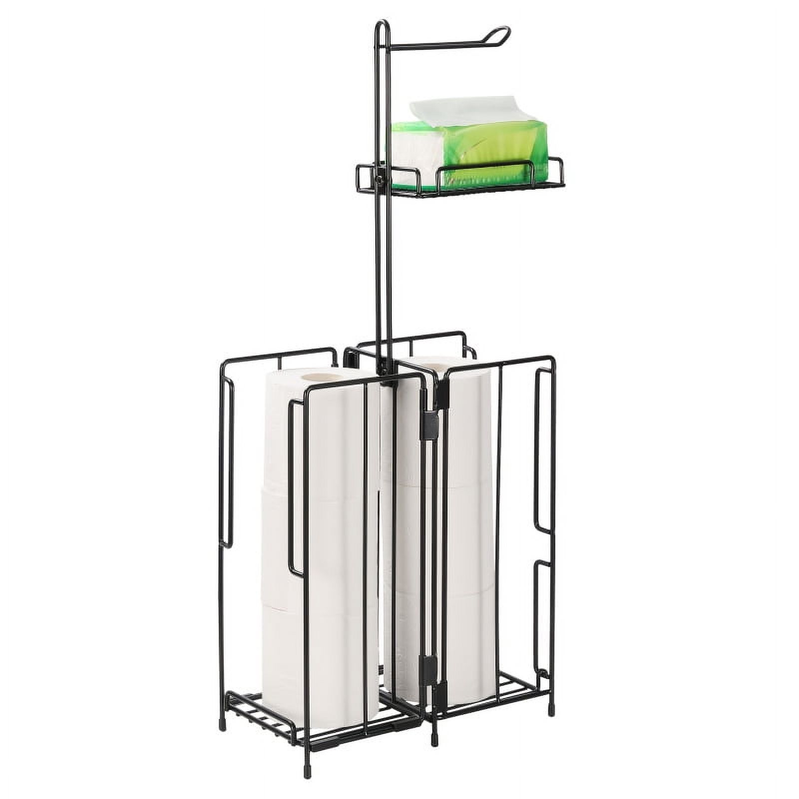 Upright toilet paper rack with shelf - Walmart.com