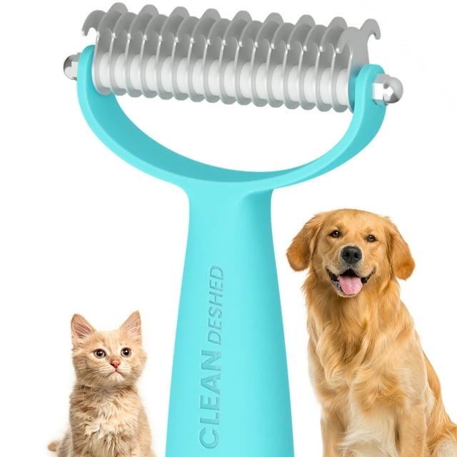 Uproot Clean Deshedding Pet Hair Brush for Cats & Dogs - Undercoat Rake ...