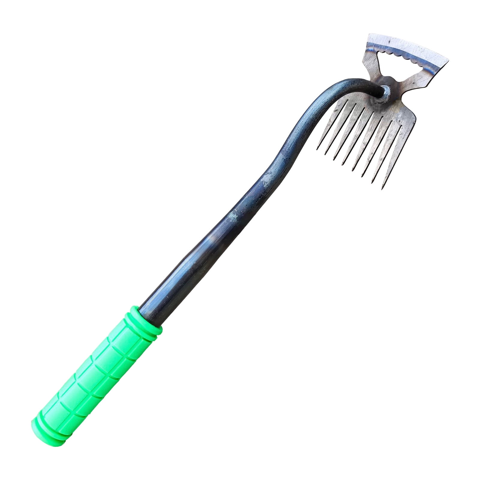 Uprooting Weeding Tool, All Steel Hardened 2 In 1 Hollow Hoe and Rake ...