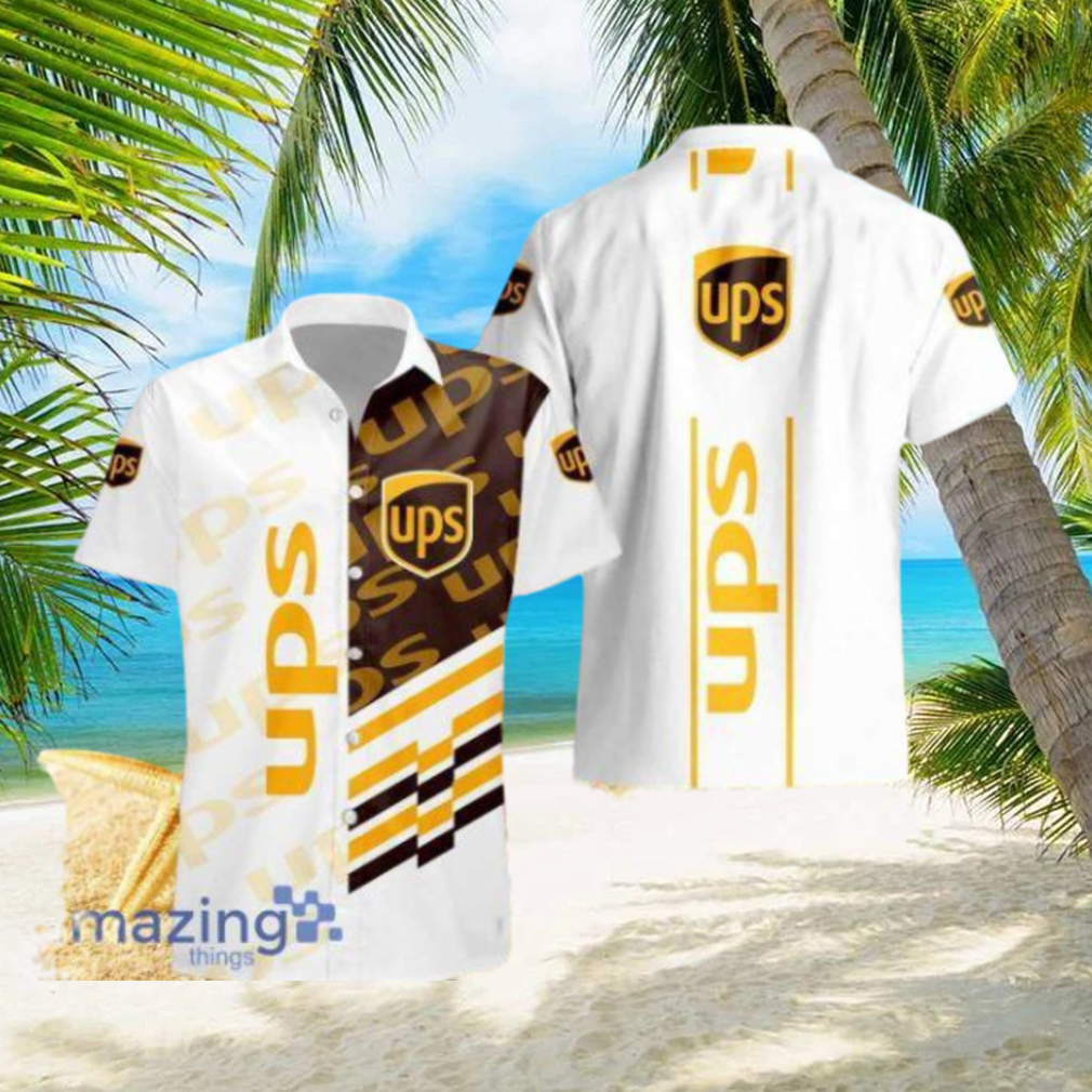Ups Logo White Hawaiian Shirt For Men And Women - Walmart.com