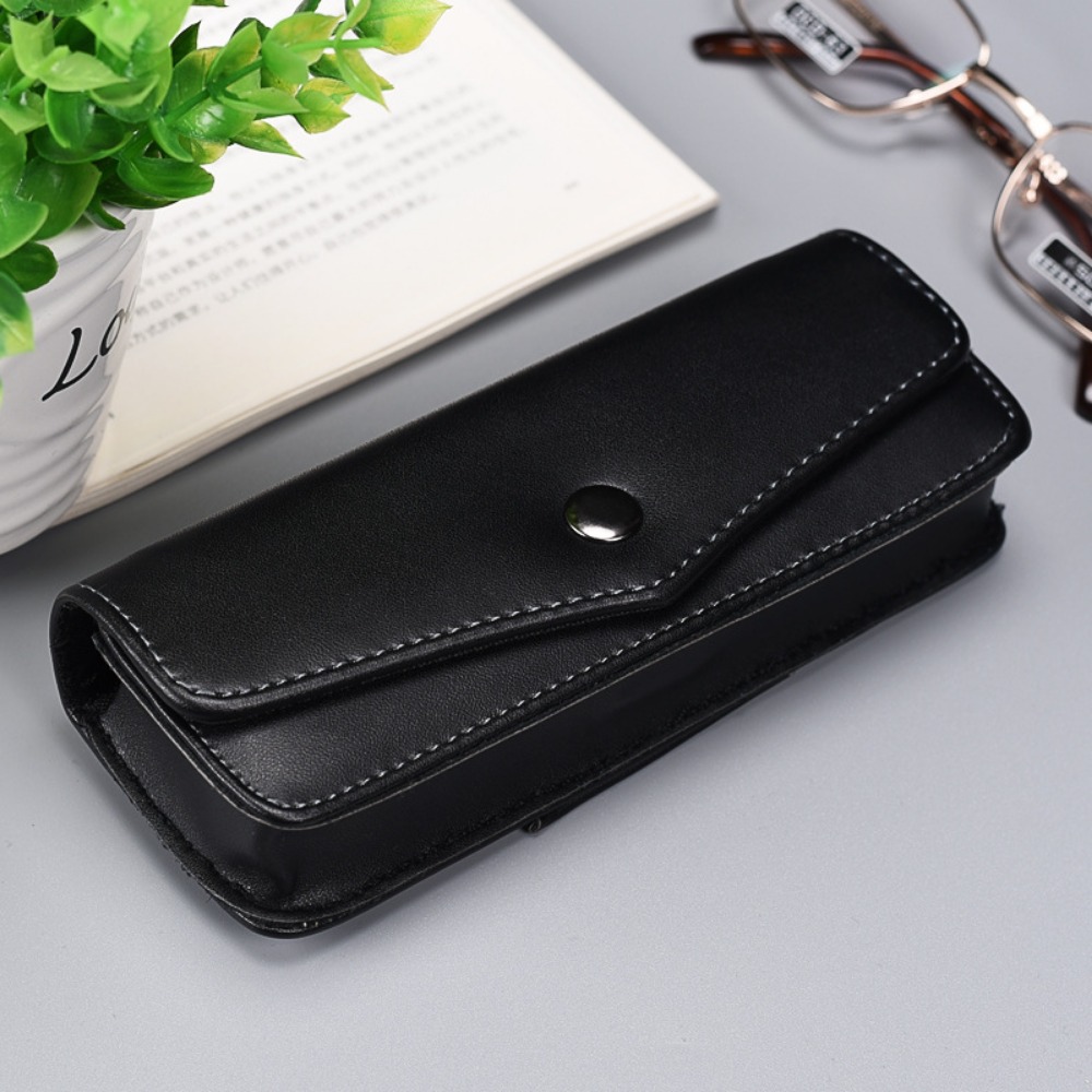 Upscale Belt Wearable PU Glasses Case Men Portable Leather Reading ...