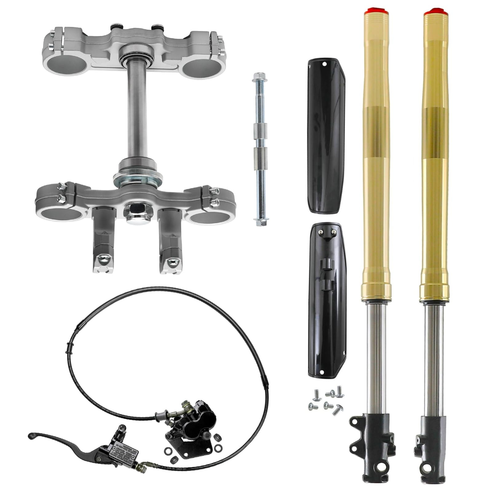 Upside Down 31" 790mm Front Forks Shock + 45/ 48mm Triple Tree Clamp ...