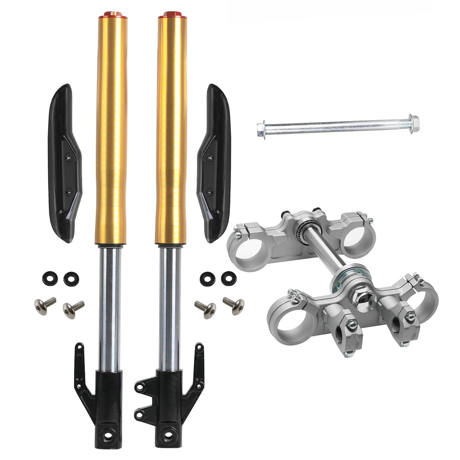 Upside Down 630mm Front Forks Shock + 45mm 48mm Triple Tree Clamps ...