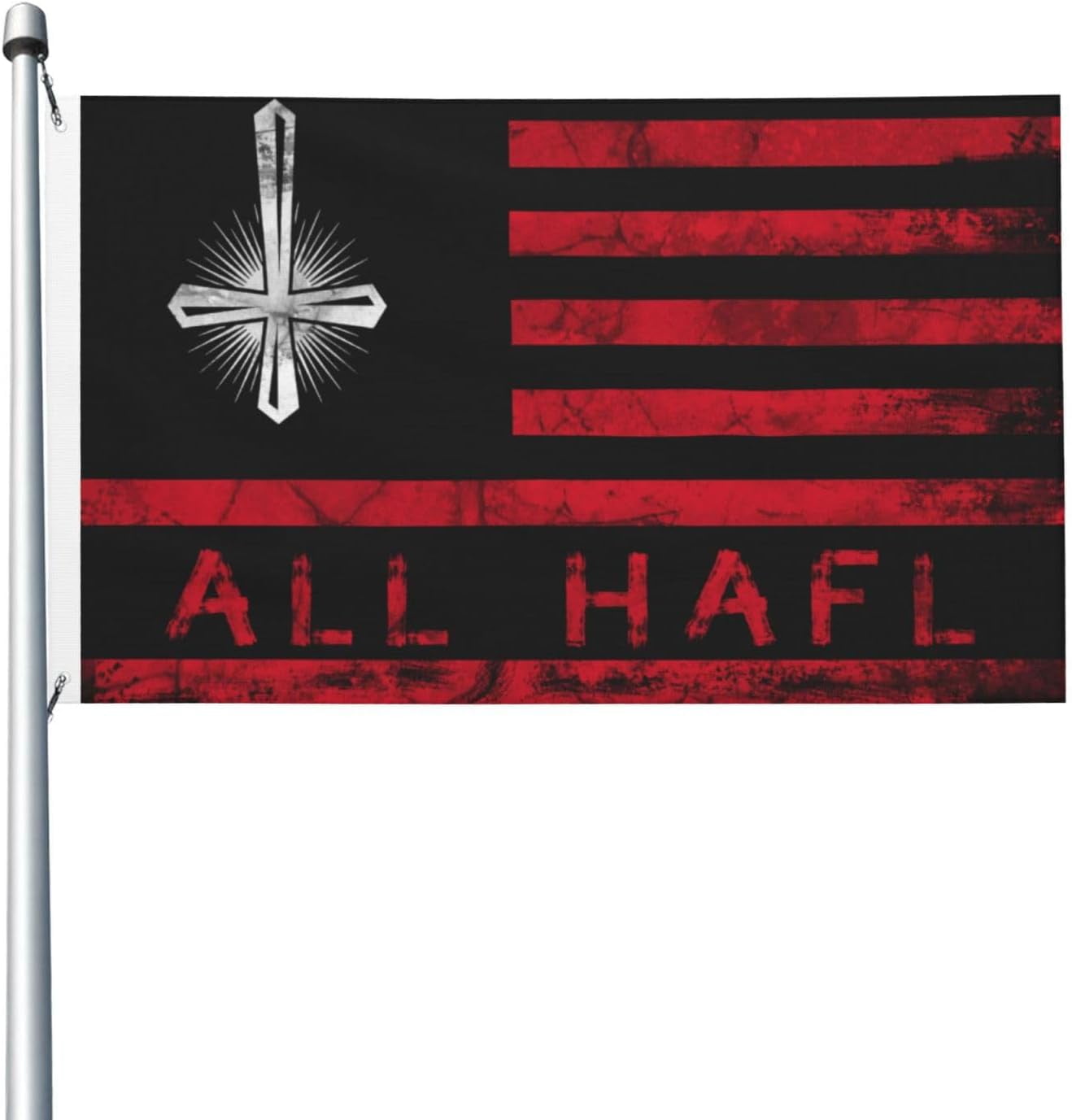 Upside Down Cross American Flag Satanic 3x5 FT Flag - Vivid Printing ...