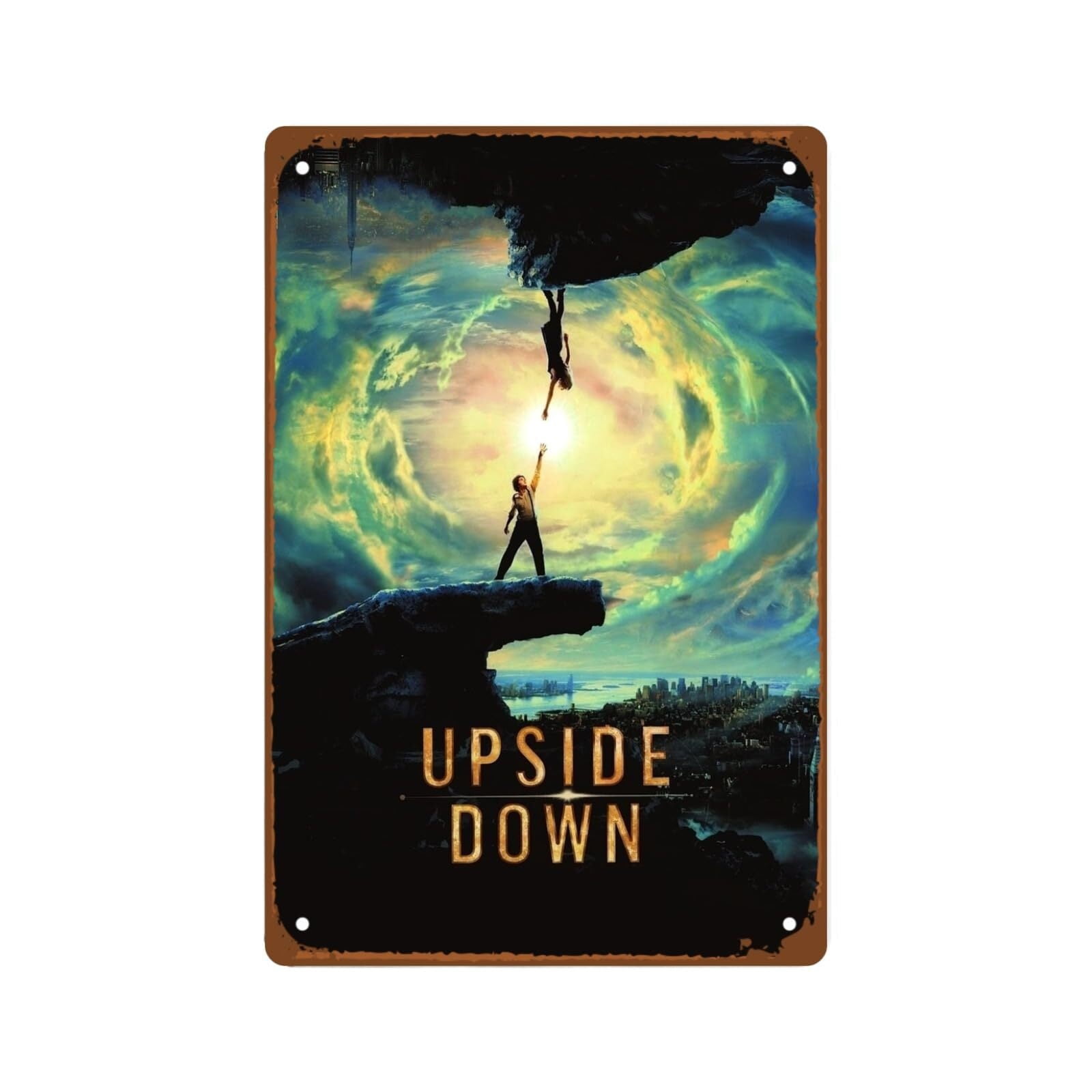 Upside Down Movie Metal Wall Tin Sign Romantic Love Classic Love ...