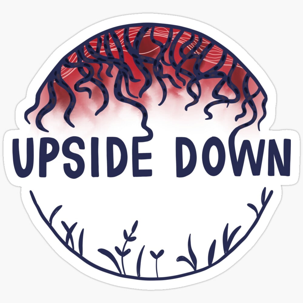 Upside Down Stranger Things Sticker Phone Decal Water Bottle Stickers ...