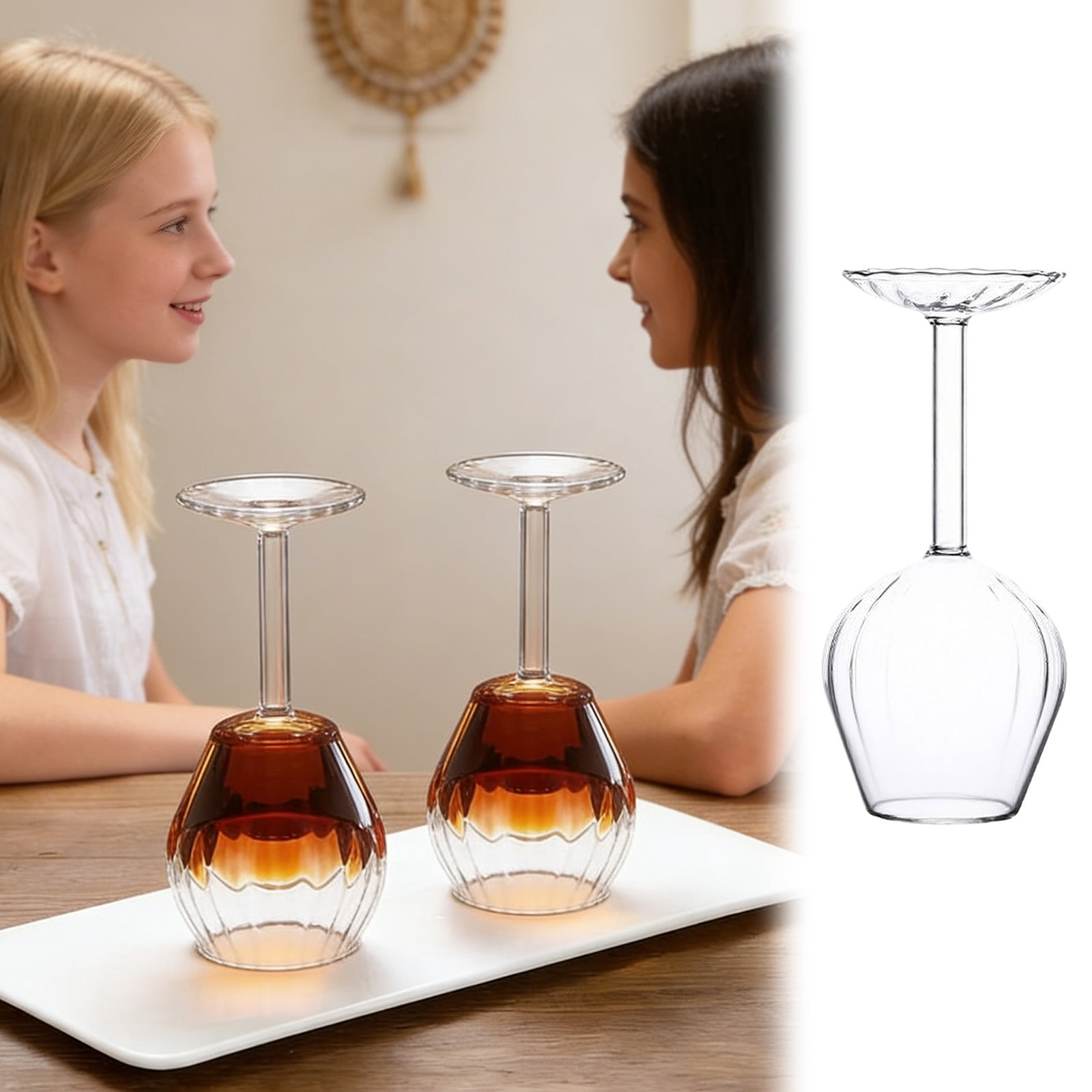 Upside Down Wine Glass Unique Wine Glasses Personalized Birthday ...