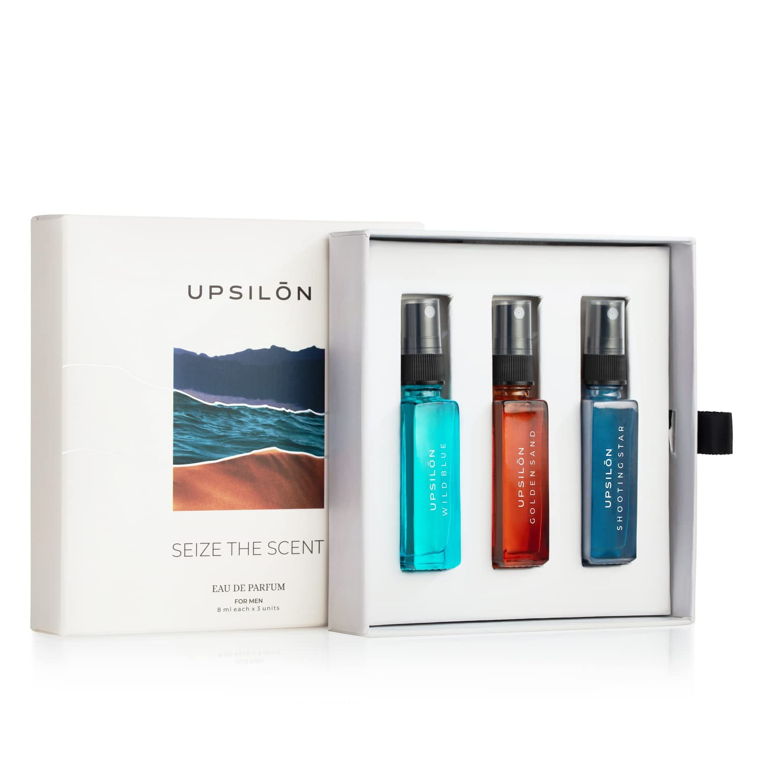 Upsilon Seize The Scent Eau De Parfum Combo For Men Pack Of 3X 8ml - 0. ...