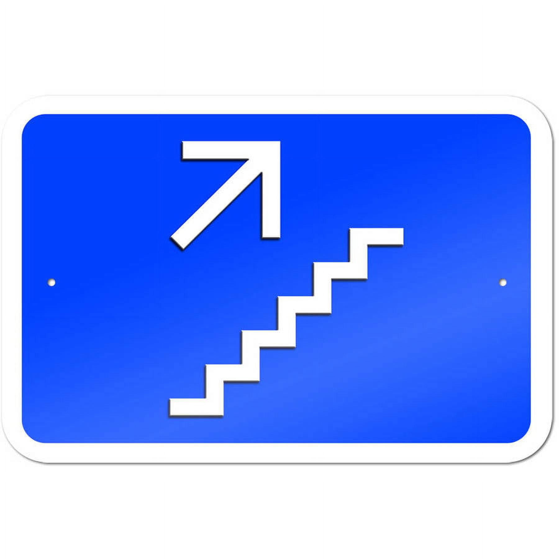 Upstairs Stairs Right Arrow Sign - Walmart.com