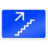 Upstairs Stairs Right Arrow Sign - Walmart.com