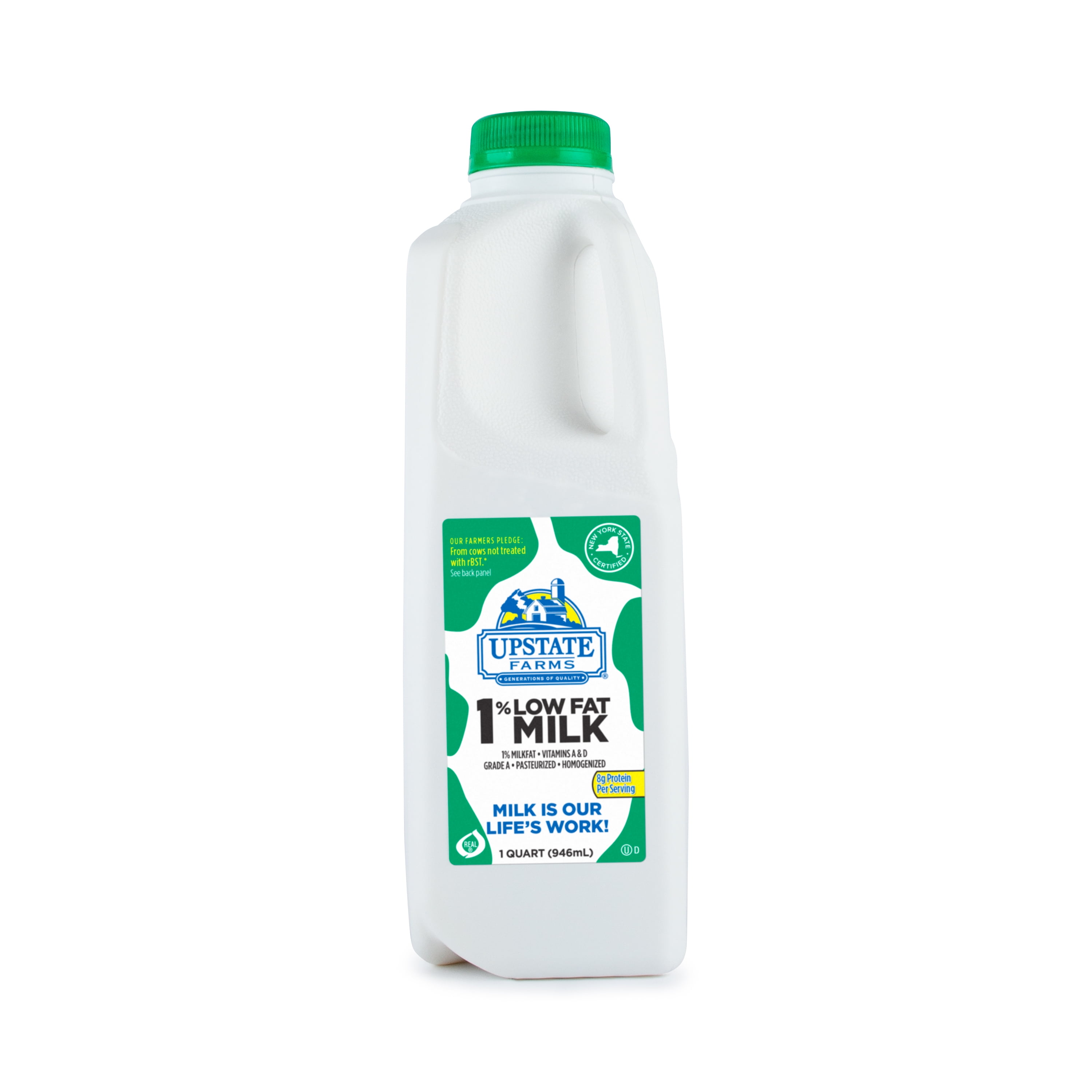 Upstate Farms 1% Lowfat Milk, 1 qt - Walmart.com