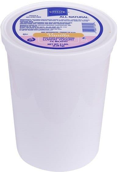 Upstate Farms Lowfat Blended All Natural Vanilla Yogurt, 5 Pound - 4 ...