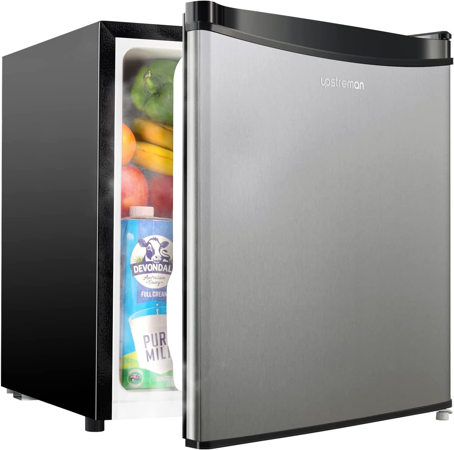 Upstreman 1.7 Cu.ft Mini Fridge with Freezer, Dorm Essentials ...
