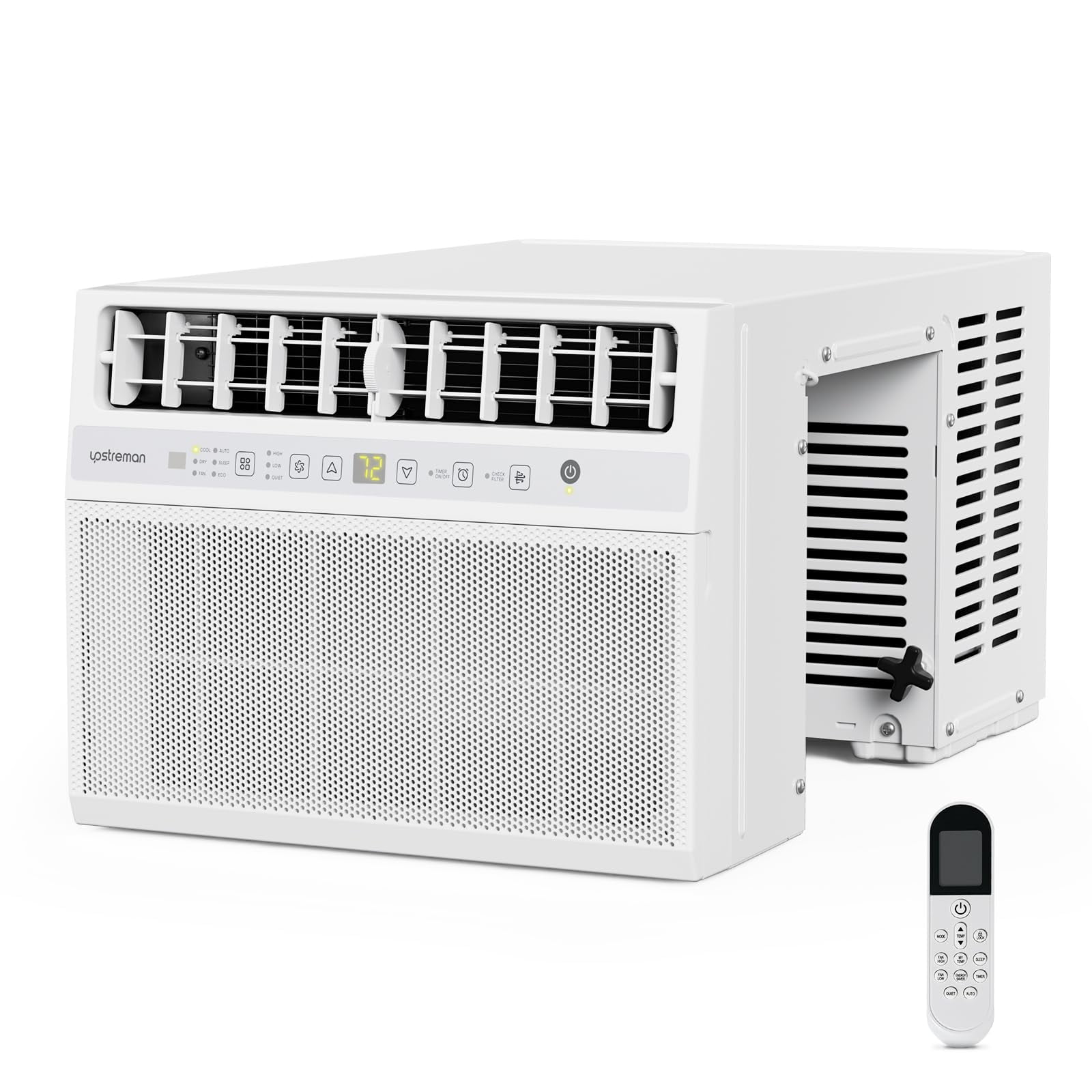 "Upstreman 8100 BTU Window AC, Cools 380 Sq. Ft, Full View, Energy ...