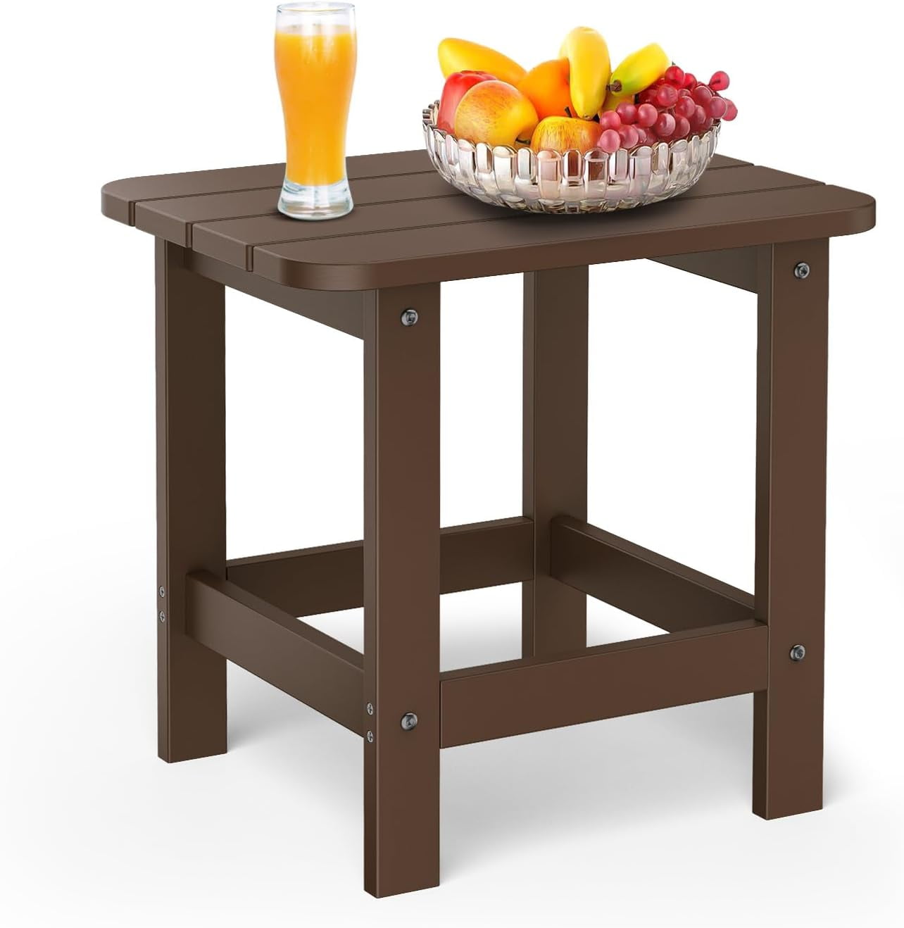 Upstreman Home Adirondack Side Table, 16" Small Outdoor Side Table ...