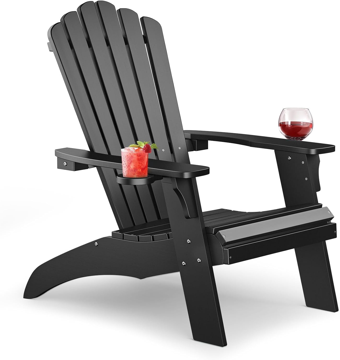 Upstreman Home Oversized Adirondack Chair, Outdoor Fire Pit Chair with ...