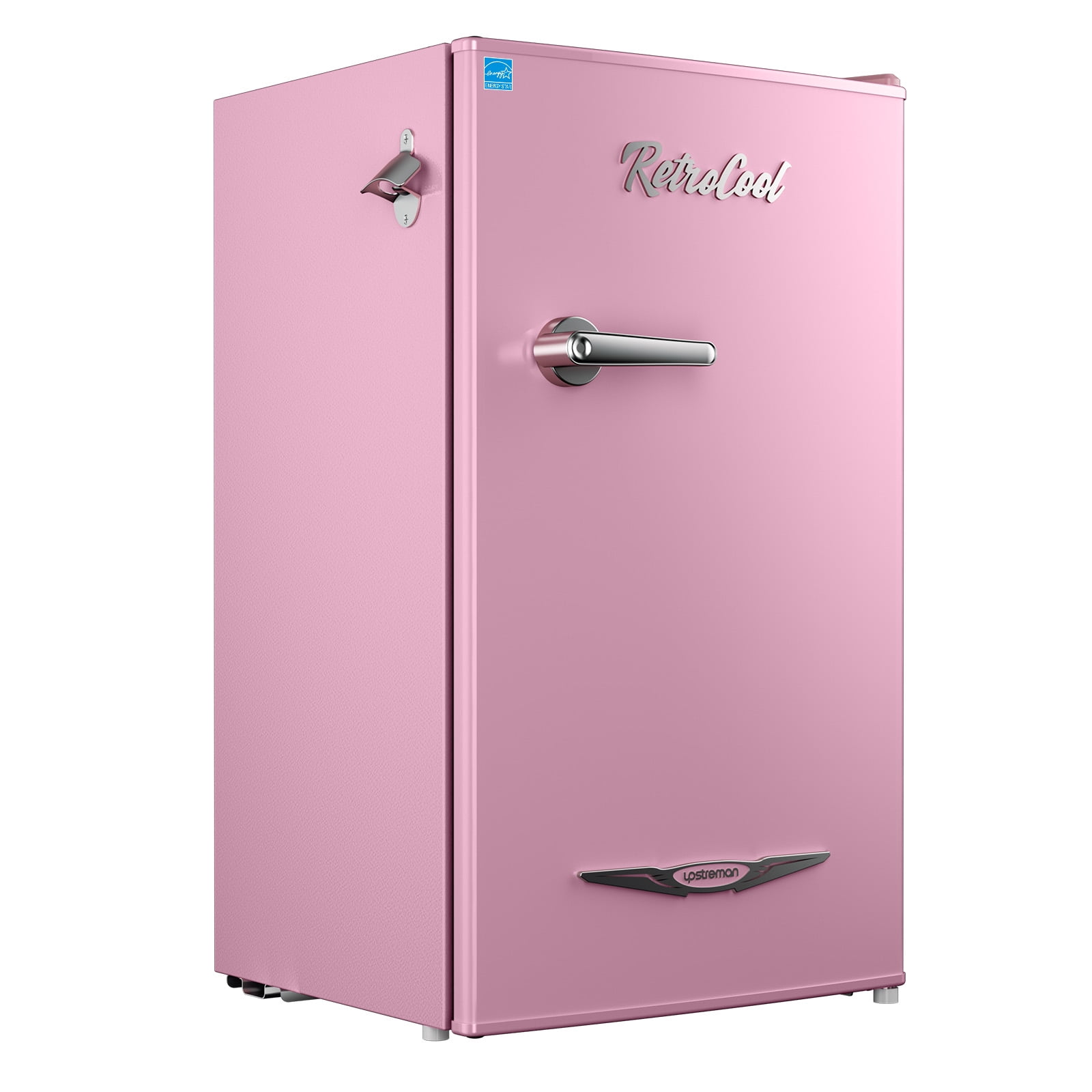 Upstreman Retro Mini Fridge with Side Bottle Opener, 3.2 Cu.Ft Retro ...