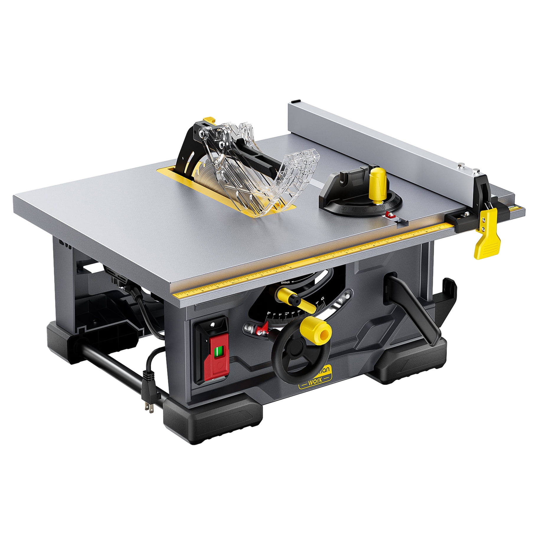 Upstreman Work M1 Pro Portable Table Saw, 13Amp Compact Tablesaw ...