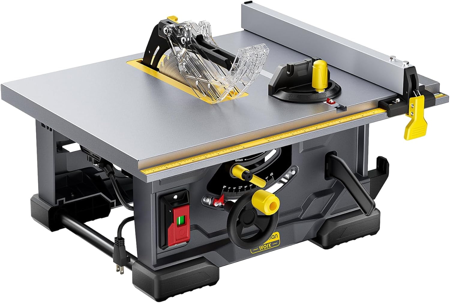 Upstreman Work M1 Pro Portable Table Saw, 13Amp Compact Tablesaw ...