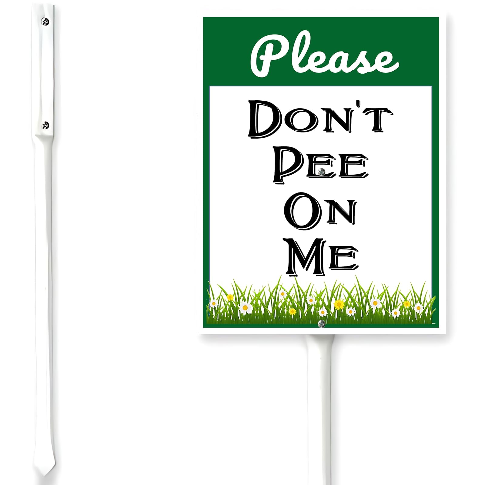 Uptell Garden Sign With Stake Don't Pee On Me Flower Sign 7x8.8inch ...