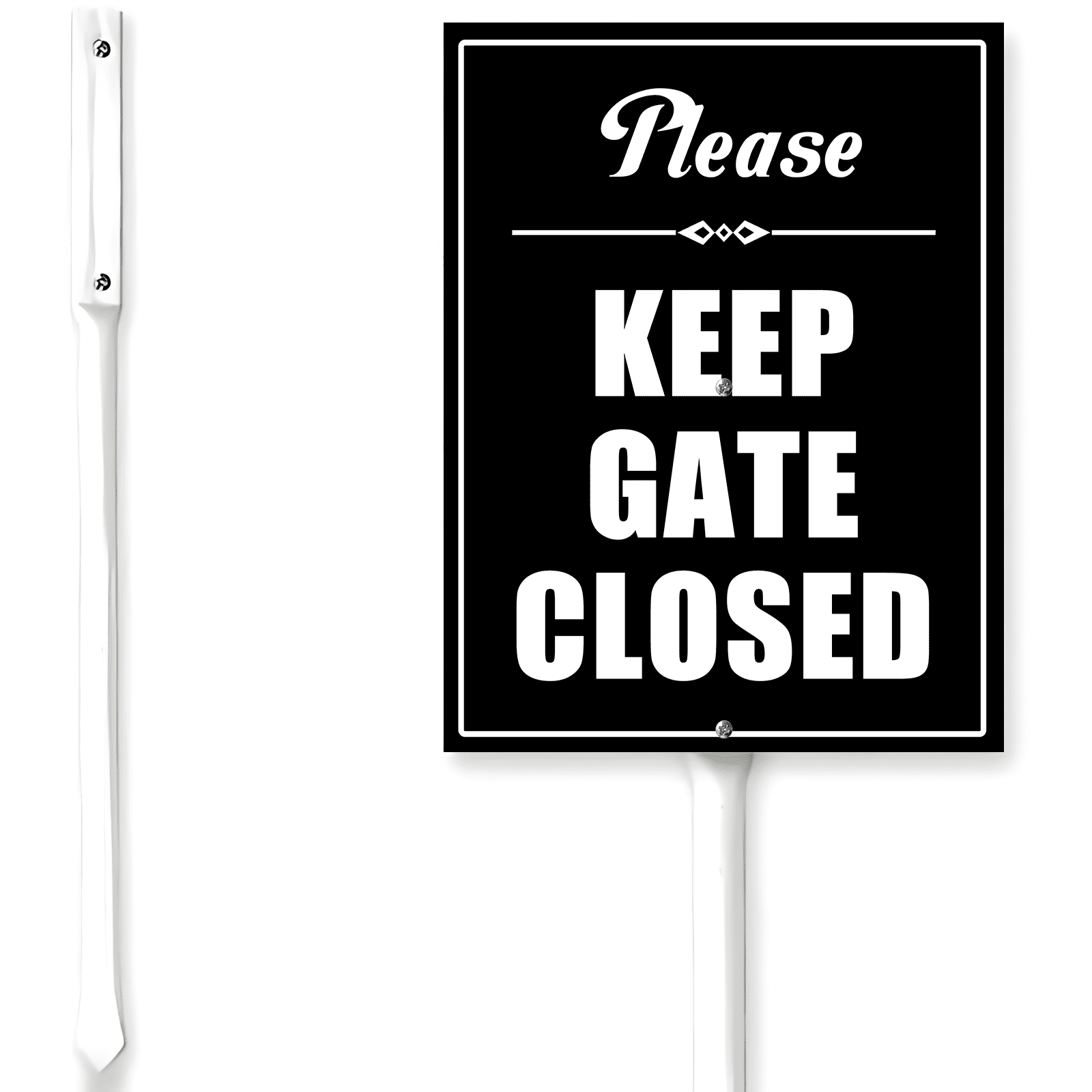 Uptell Keep Gate Closed Sign With Stake Close Gate Sign Dog Pet Animal ...