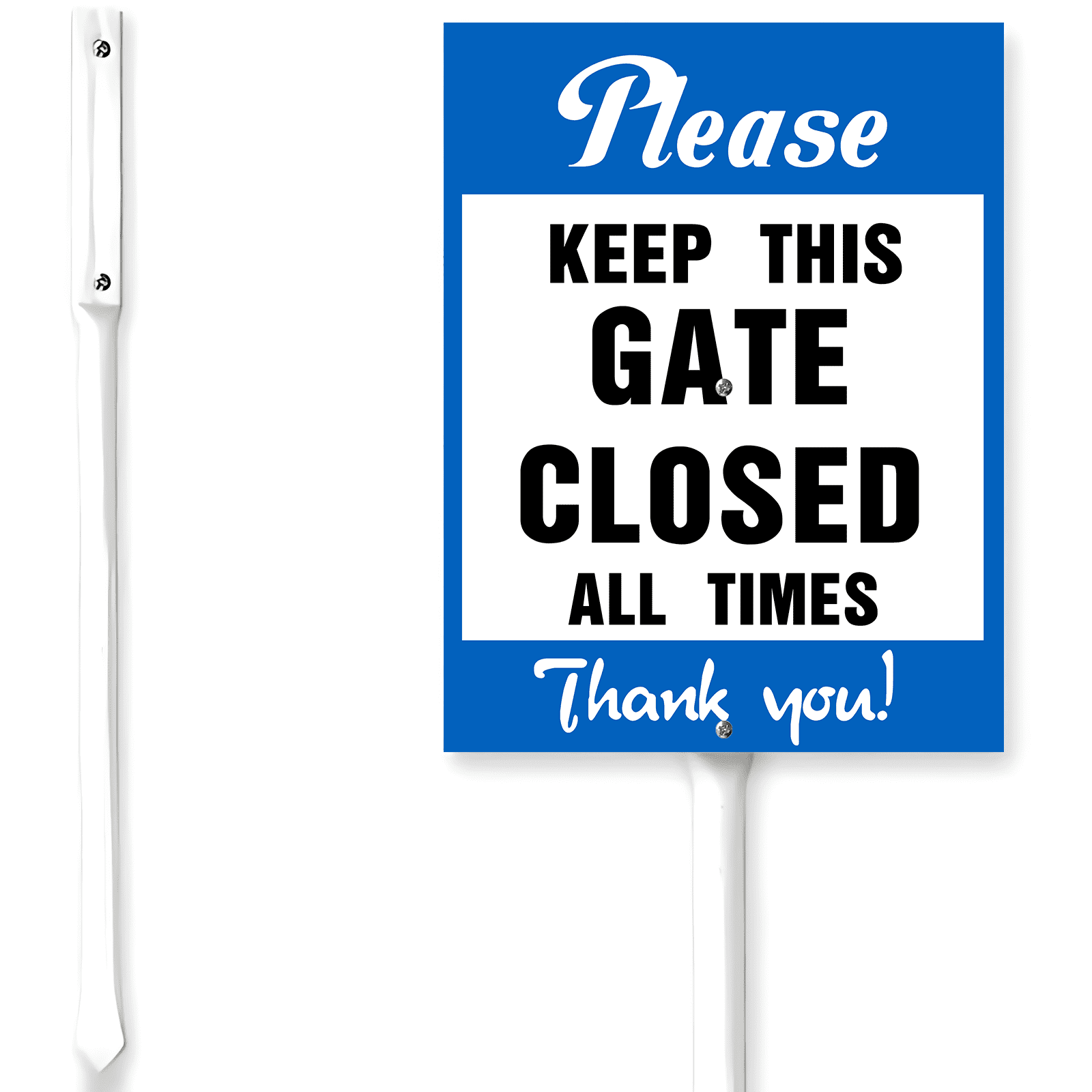Uptell Keep Gate Closed Sign With Stake Close Door Sign Pet Animal ...