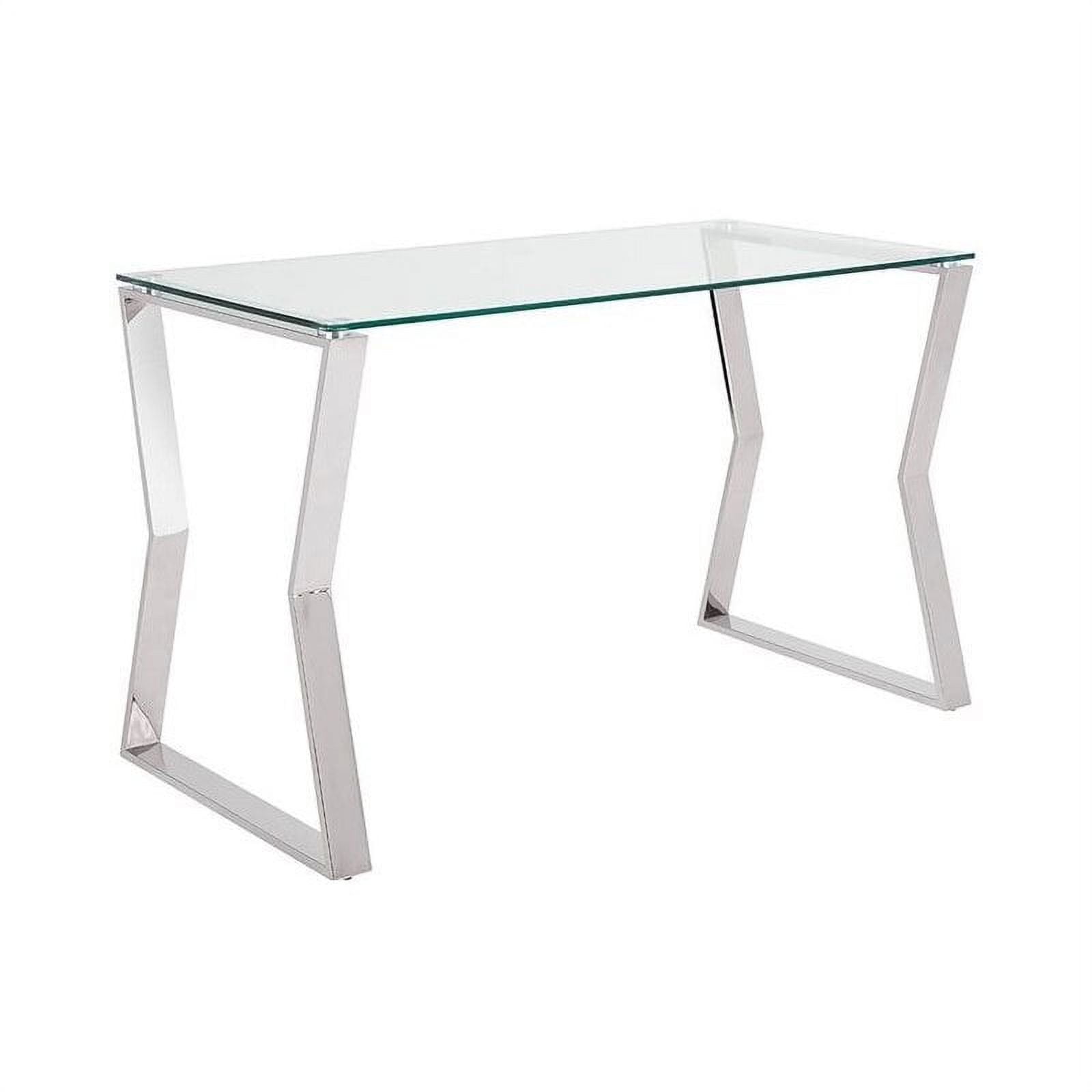 Uptown Club Stainless Steel Desk in Silver - Walmart.com