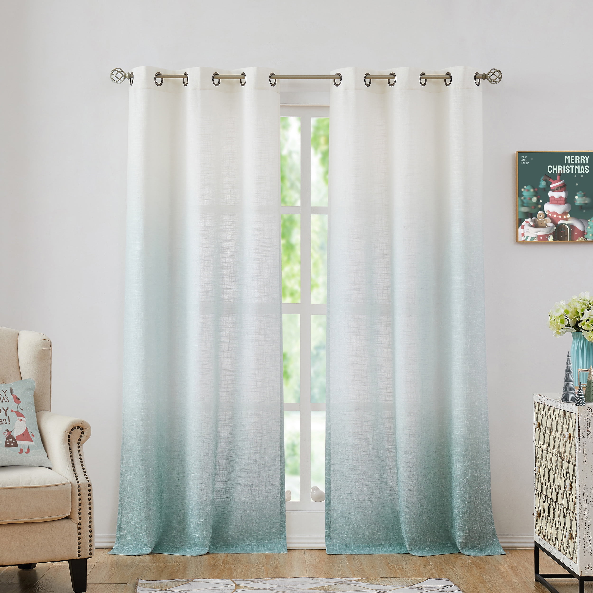 "Uptown Home Estampado Degradado Rayón Blend Heavy Linen Texture ...