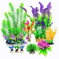 Uptyia Artificial Aquarium Plants Plastic Fish Tank Decorations Fake ...