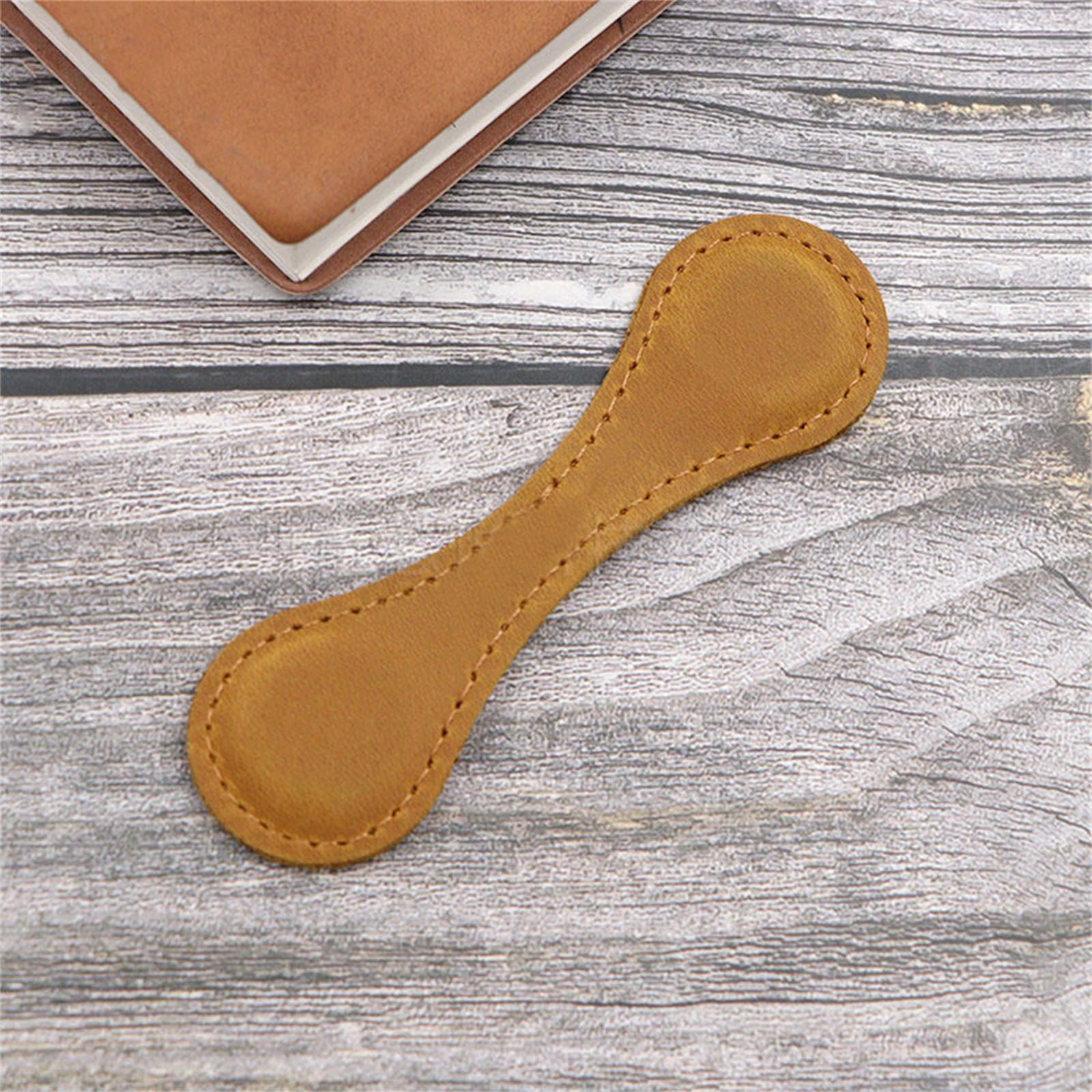 Uqiangy Bookmarks, Personalized Magnetic Faux Leather Bookmark, Vintage ...