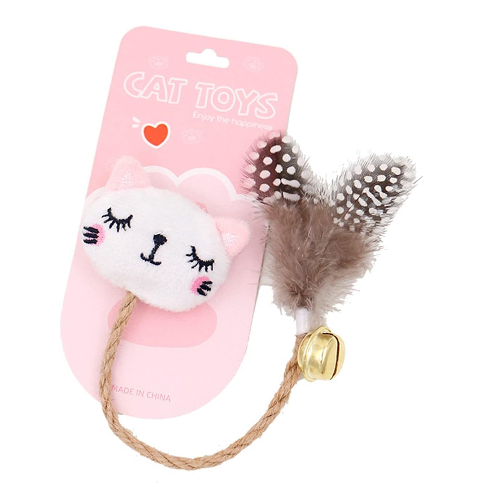 Uqiangy Cat Toys,Cat Toy String Feather Cat Teaser Toy,Cat Toys Ball ...