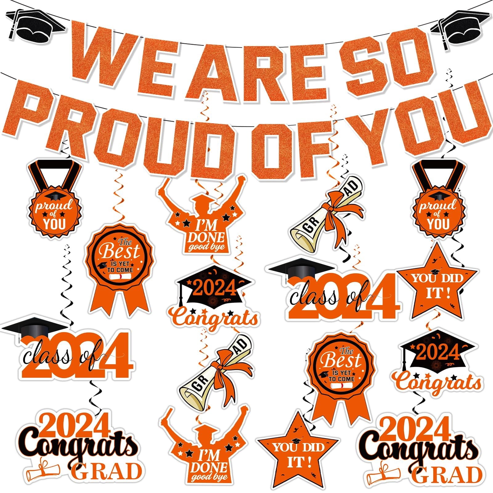 Uqiangy Graduation Party Decorations 2024, We Are So Proud of You ...