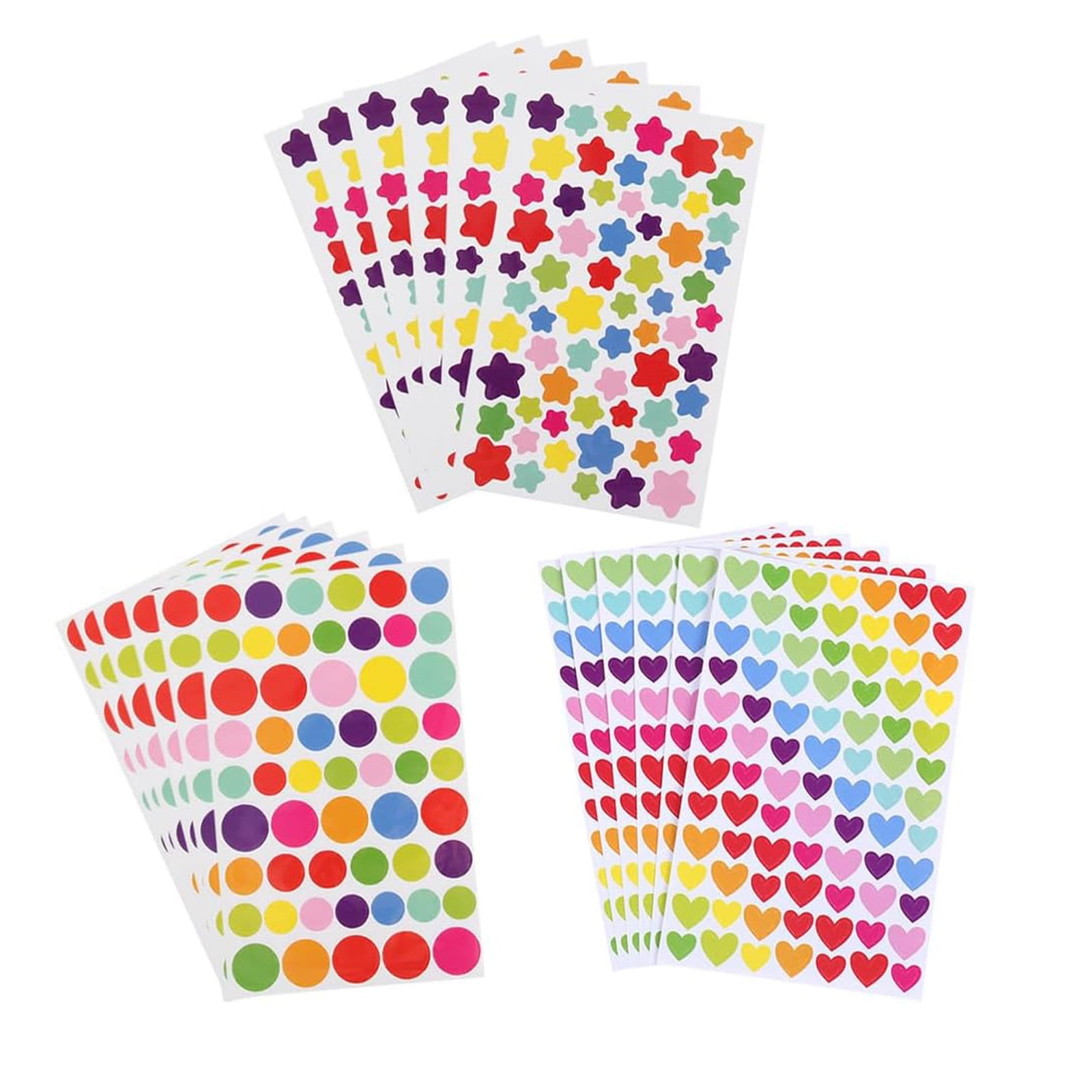 Uqiangy Stickers,6 Sheets Mini Star Stickers Cute Small Star Stickers ...