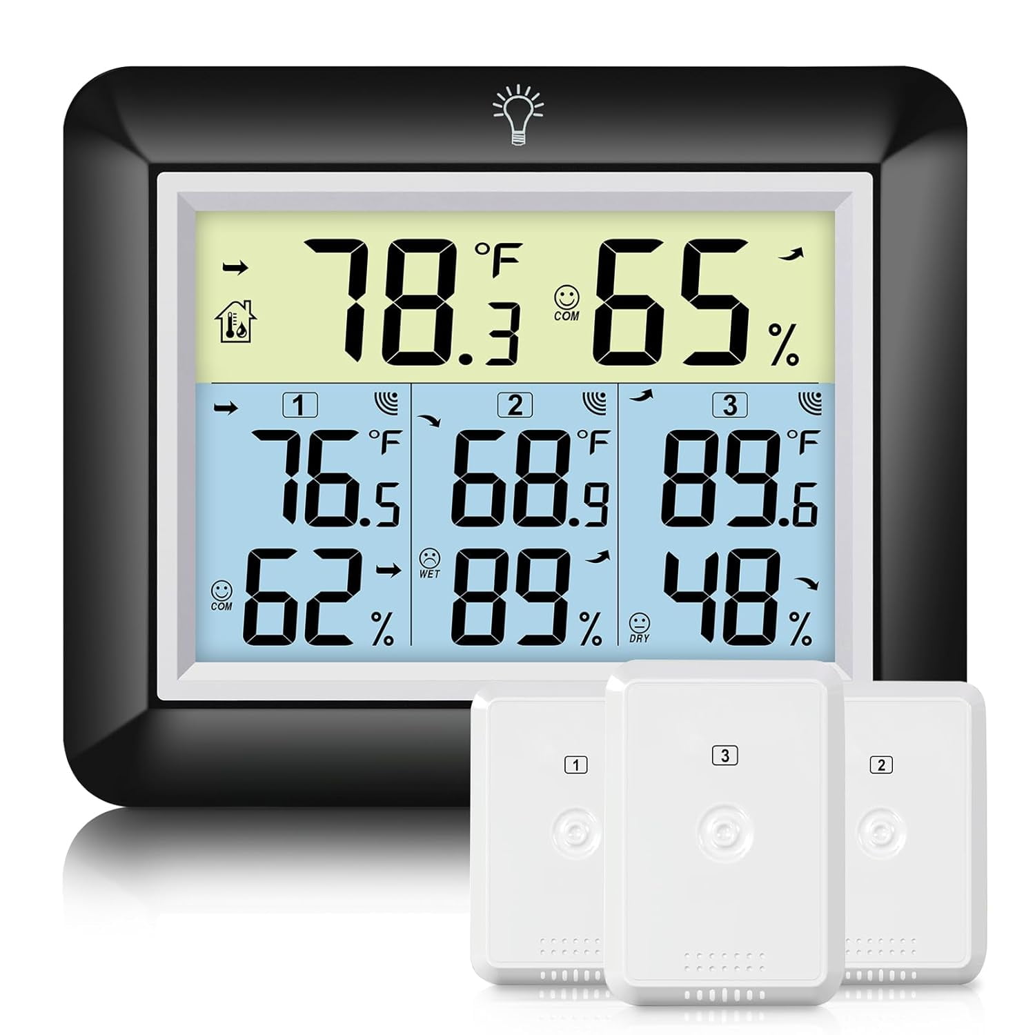 Urageuxy Wireless Indoor/Outdoor Thermometer Hygrometer, Digital ...