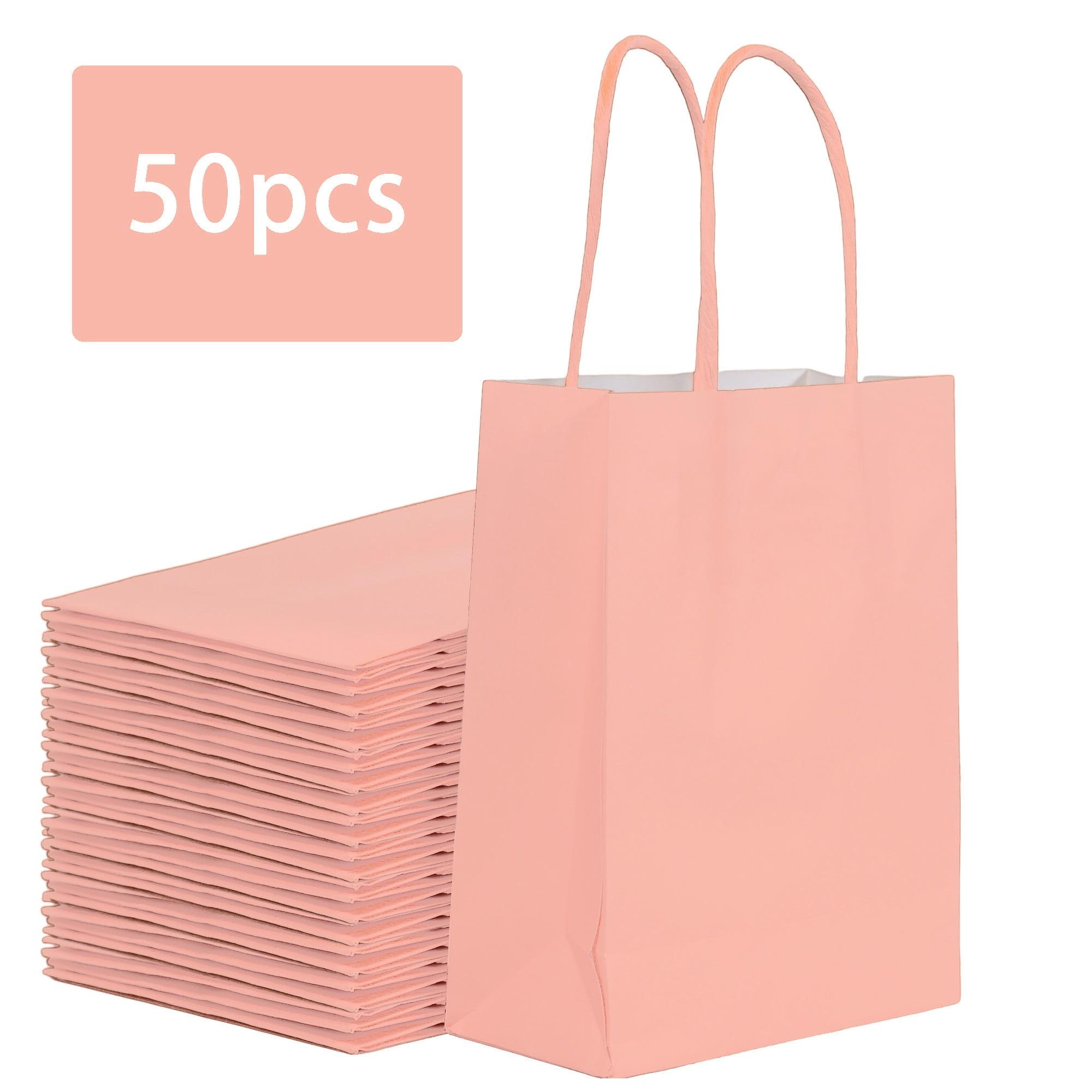 Uralili 50-Pack Gift Bags with Handles – Versatile Party Favor Bags for ...