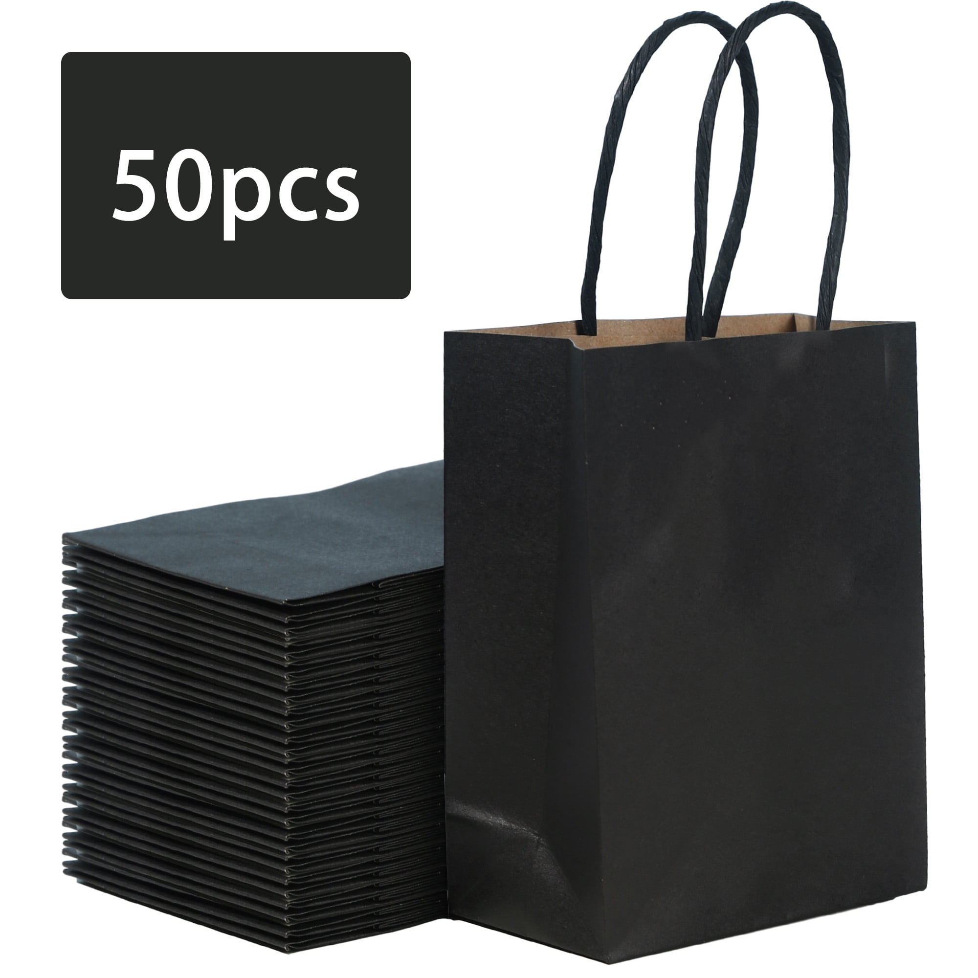 Uralili 50-Pack Gift Bags with Handles – Versatile Party Favor Bags for ...