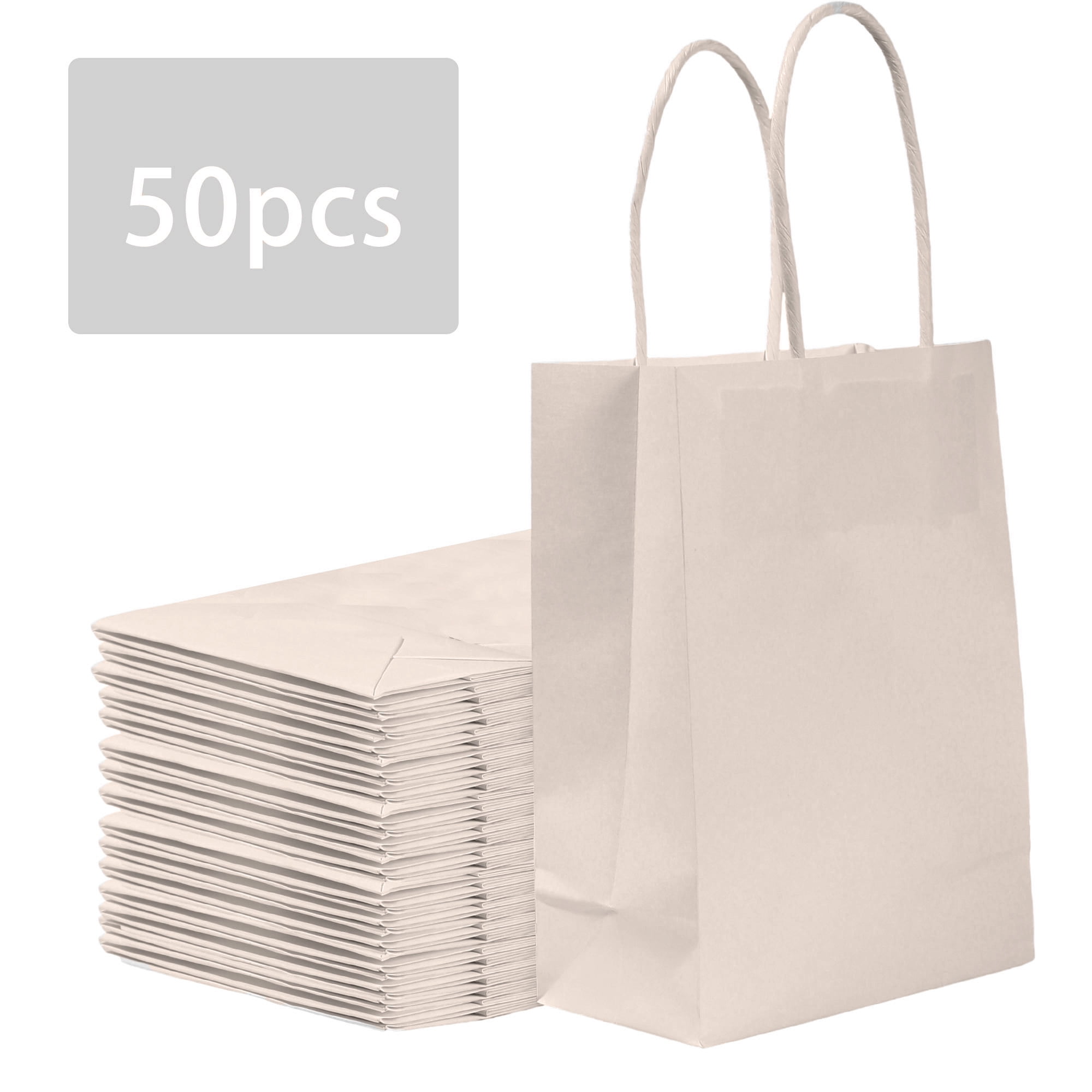 Uralili 50-Pack Gift Bags with Handles – Versatile Party Favor Bags for ...