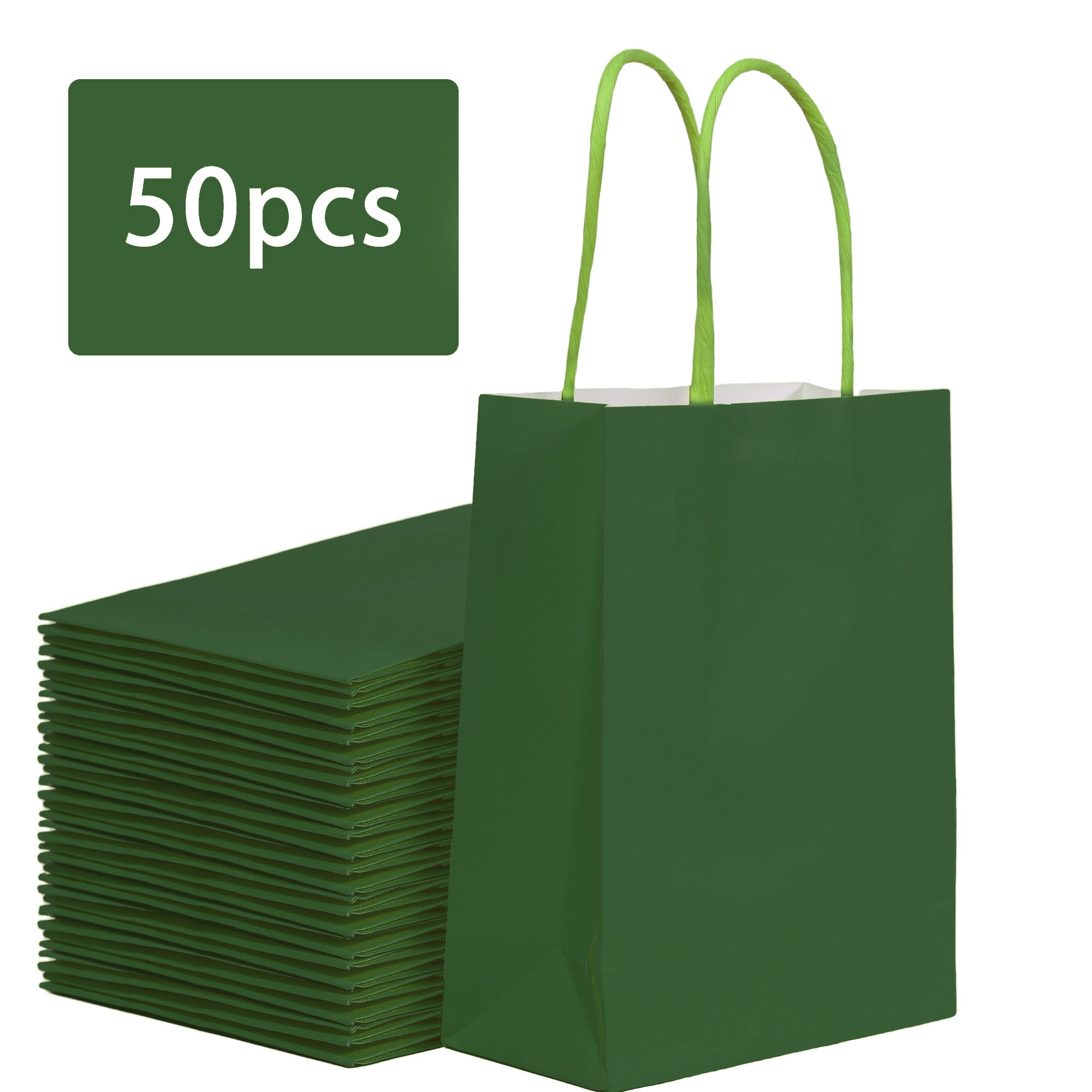 Uralili 50-Pack Gift Bags with Handles – Versatile Party Favor Bags for ...