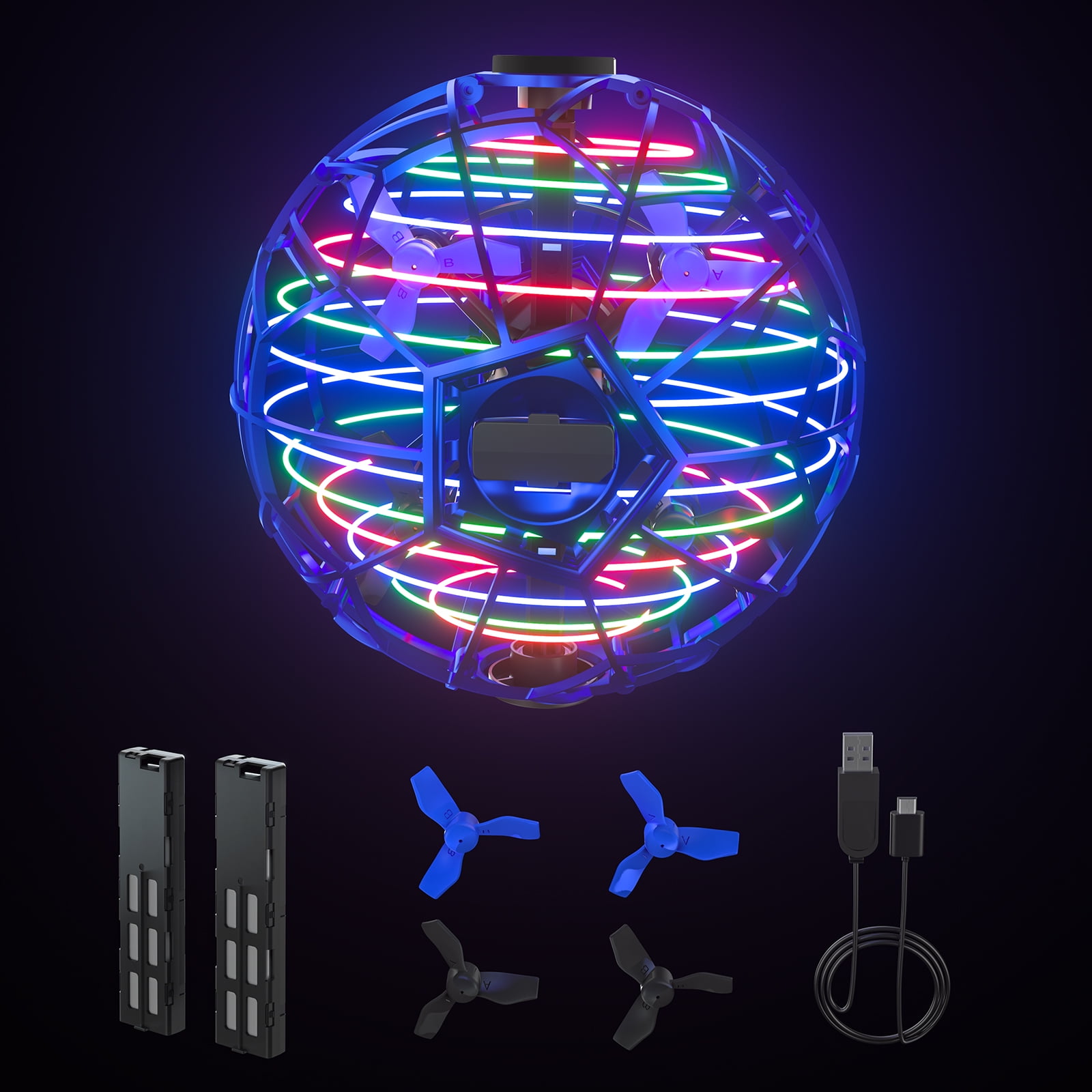 UranHub Flying Orb Ball Toy 2024, 30 Mins Flight, Fidget Spinner Cosmic ...