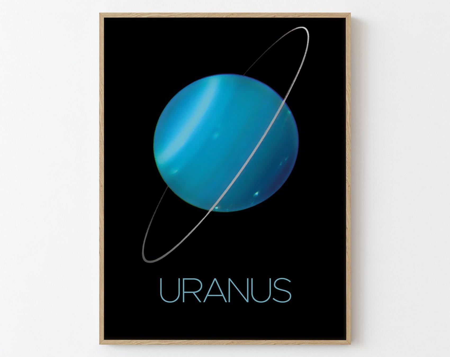 Uranus NASA Space Travel Poster Print | Stars Planets Universe Cosmos, 12x18 UNFRAMED - Walmart.com