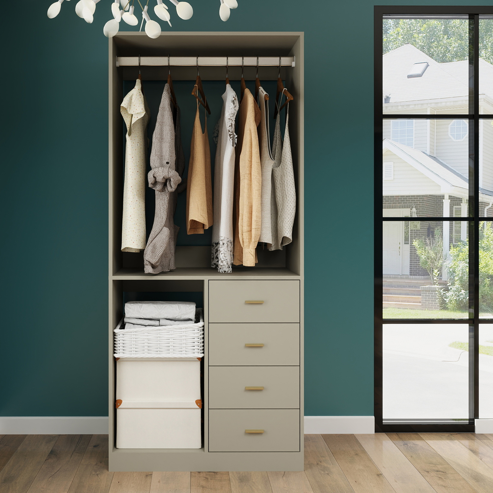 UrbEleg Modern Walk in Closet Organizer for Large Capacity, Bedroom ...