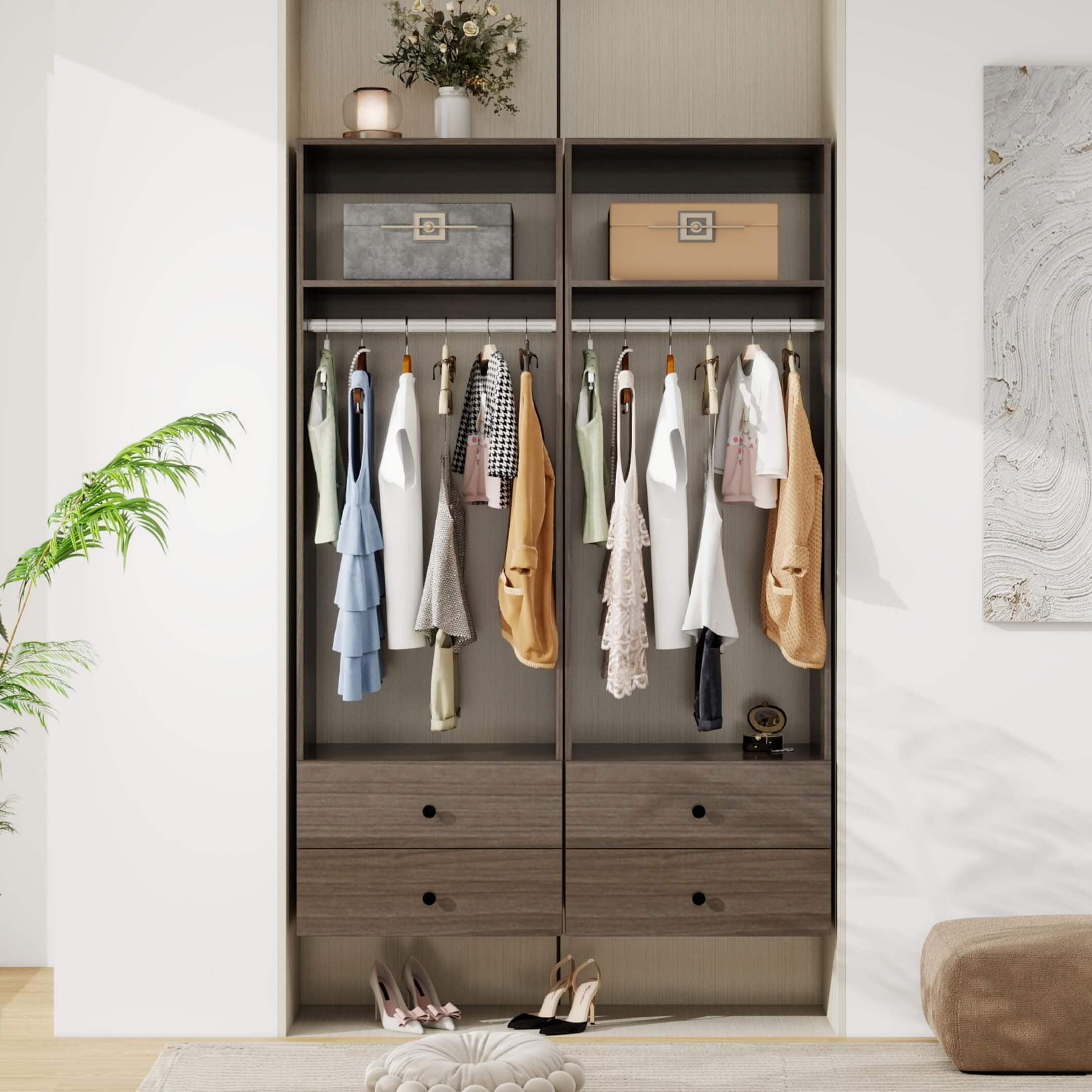 UrbEleg Modular Closet System with Drawers for Bedroom Walk-in Closet ...