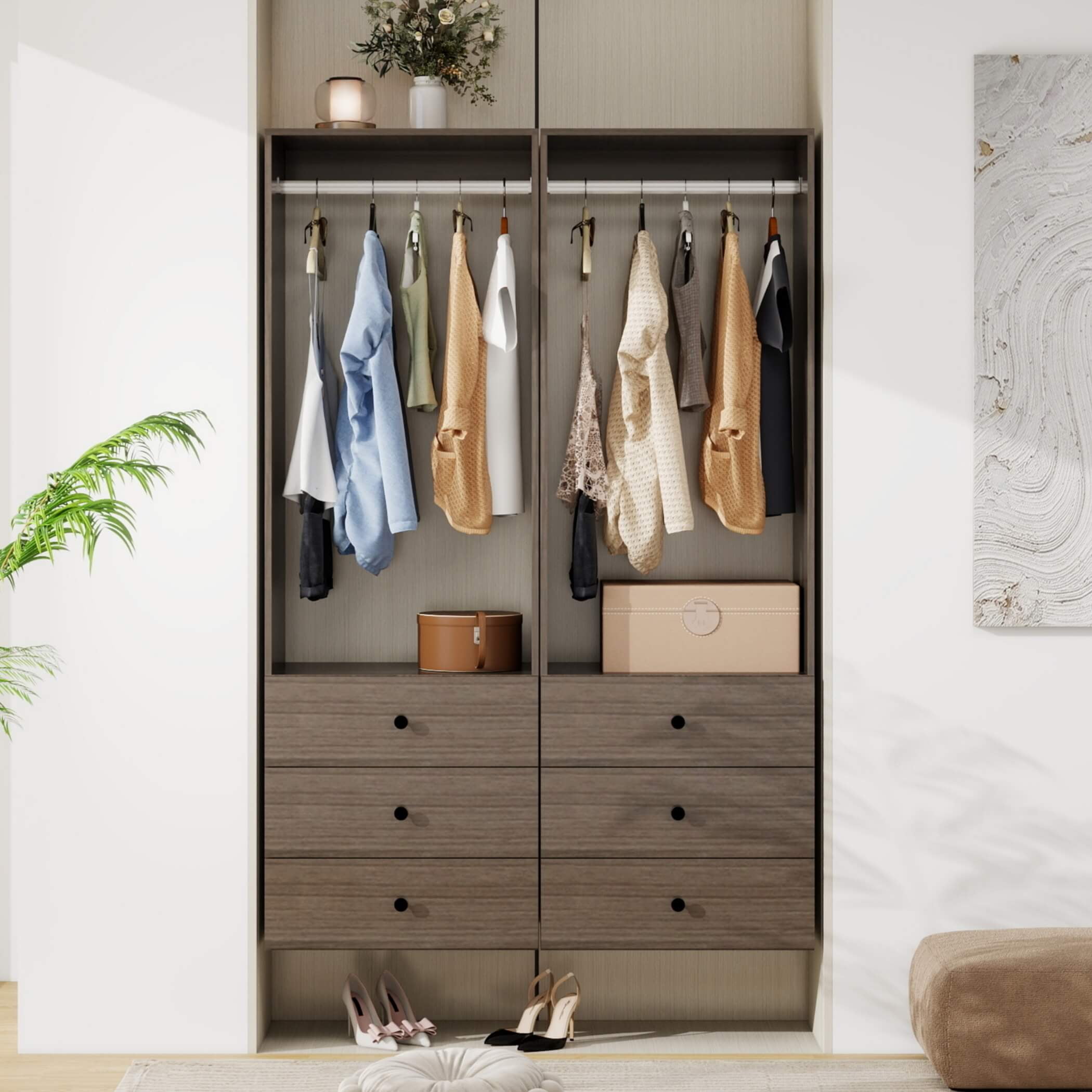 UrbEleg Modular Closet System with Drawers for Bedroom Walk-in Closet ...