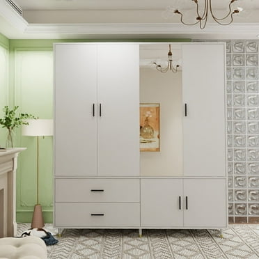 Pemberly Row Craft Armoire, Large Multi-Purpose Storage, Sewing Cabinet ...